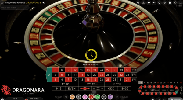 Dragonara Roulette : Jouez en direct du Dragonara Casino